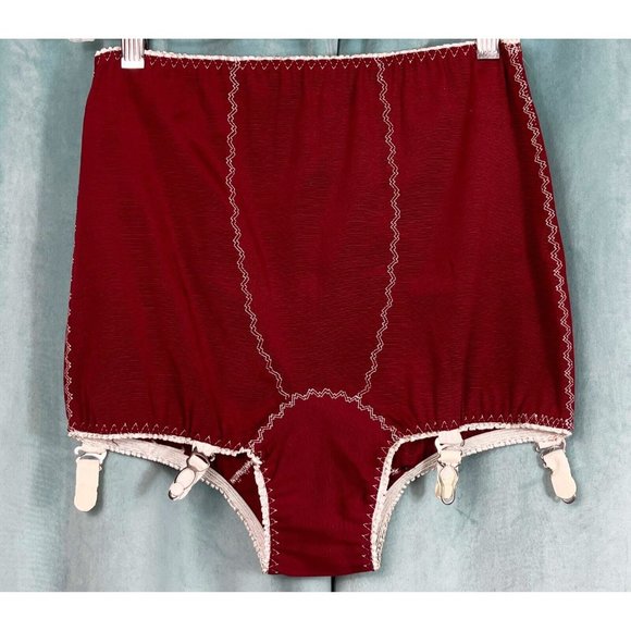 Intimates & Sleepwear | Vintage Attached Garter Panties Topstitched ...